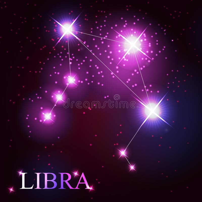 Constellation Libra stock illustration. Illustration of blue - 4961016