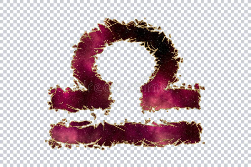 Libra Zodiac Sign, Red Sky stock illustration. Illustration of concept ...