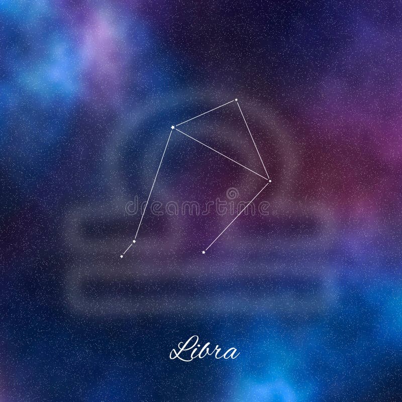 Libra Zodiac Sign, Libra Symbol Stock Illustration - Illustration of ...