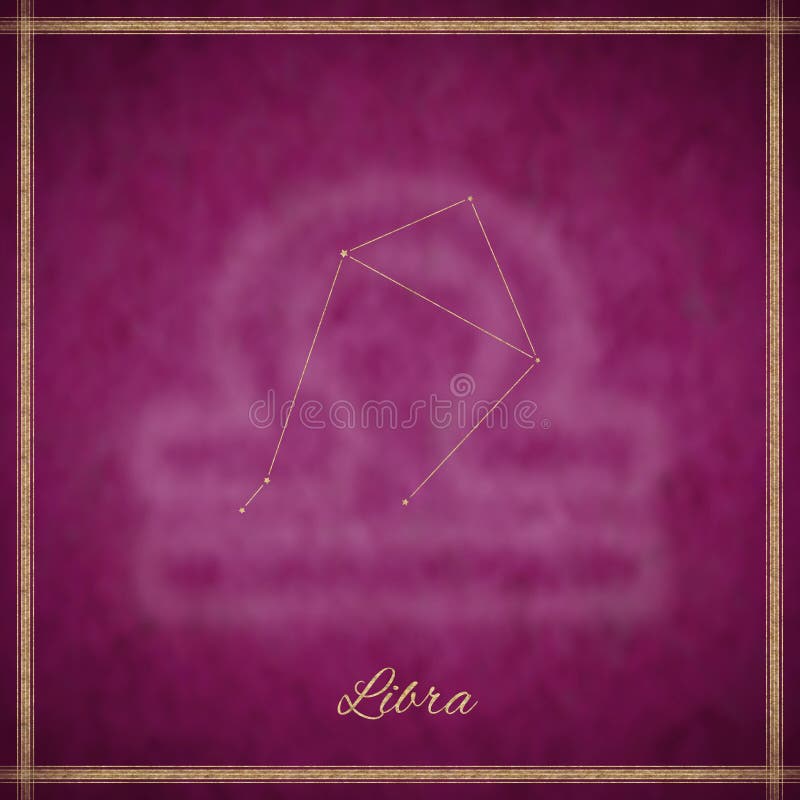 Libra Zodiac Sign, Libra Symbol Stock Illustration - Illustration of ...