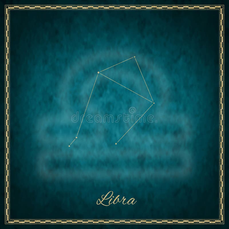 Libra Zodiac Sign, Libra Symbol Stock Illustration - Illustration of ...