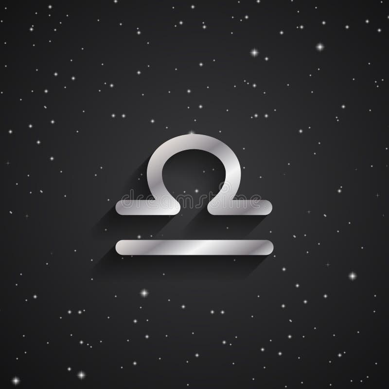 Libra zodiac symbol stock illustration. Illustration of balance - 85057365