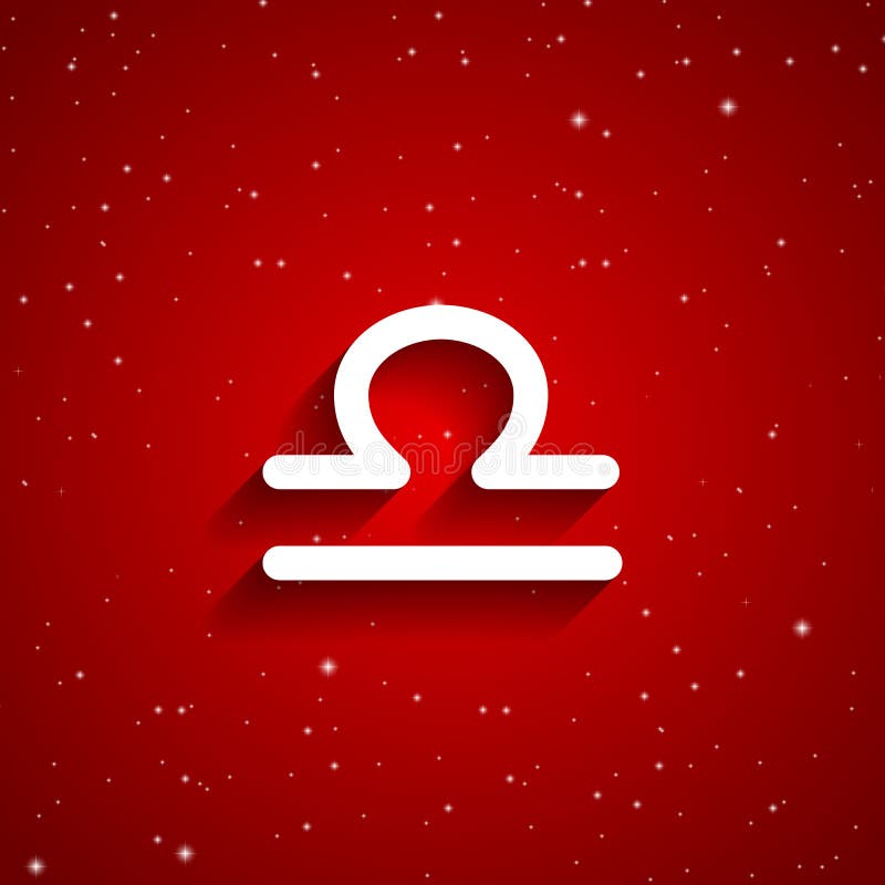 Libra Zodiac Symbol, 3D White Zodiac Icon Stock Vector - Illustration ...