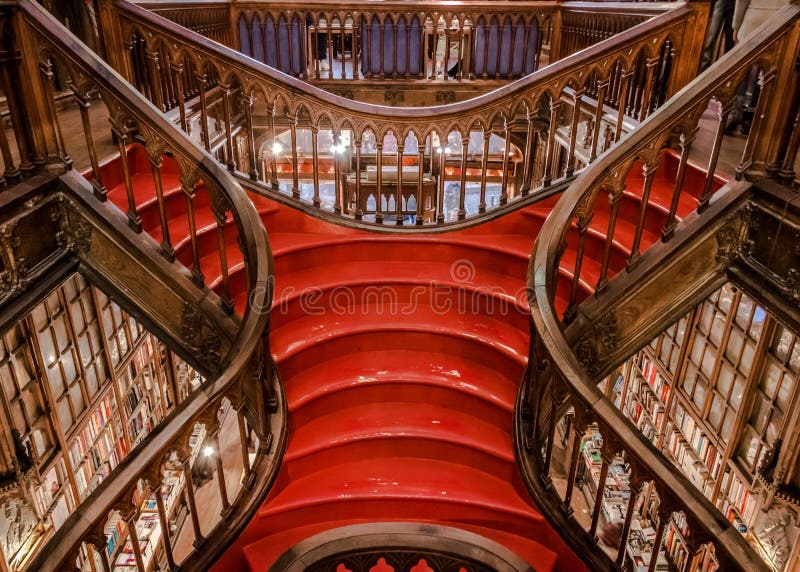 Librairie Lello, Porto, Portugal Image stock éditorial - Image du rouge ...