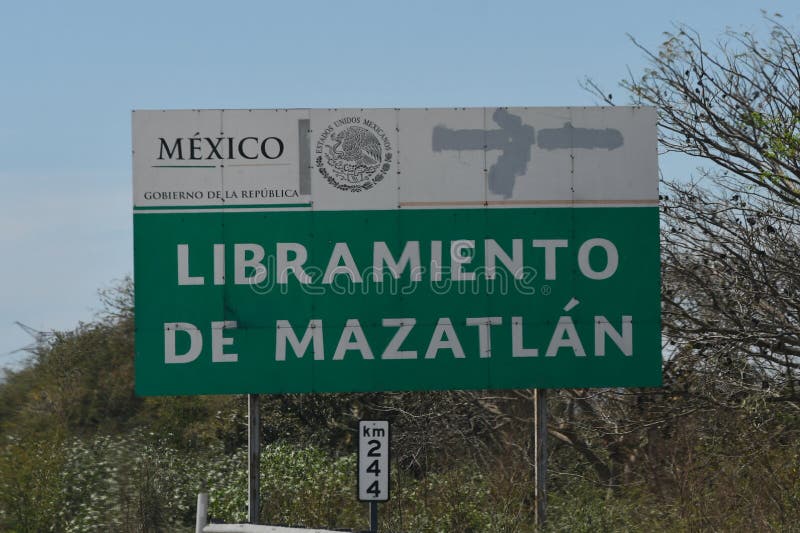 Mazatlan Sign in Mazatlan, Mexico Stock Image - Image of artillery ...