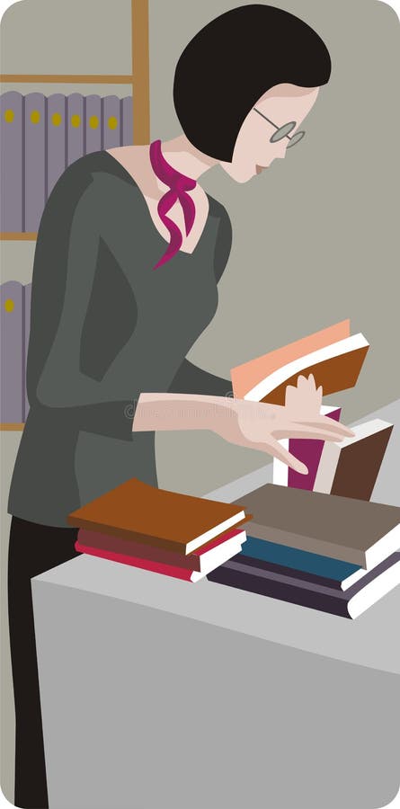 Librarian Clip Art Stock Illustrations – 129 Librarian Clip Art Stock ...