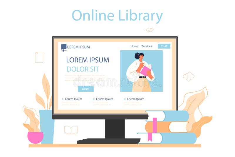 Librarian Online Service or Platform. Library Staff Cataloging and ...