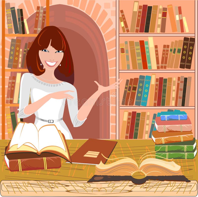 Cute Librarian Stock Illustrations – 361 Cute Librarian Stock ...