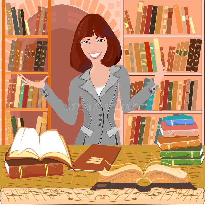 Cute Librarian Stock Illustrations – 361 Cute Librarian Stock ...