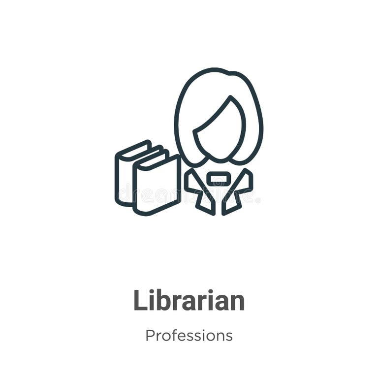 Outline Librarian Stock Illustrations – 364 Outline Librarian Stock ...