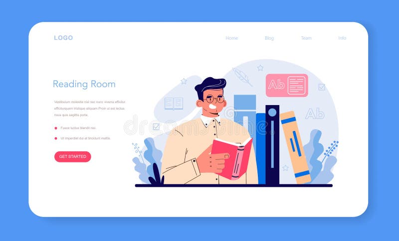 Librarian Web Banner or Landing Page. Library Staff Cataloguing Stock ...