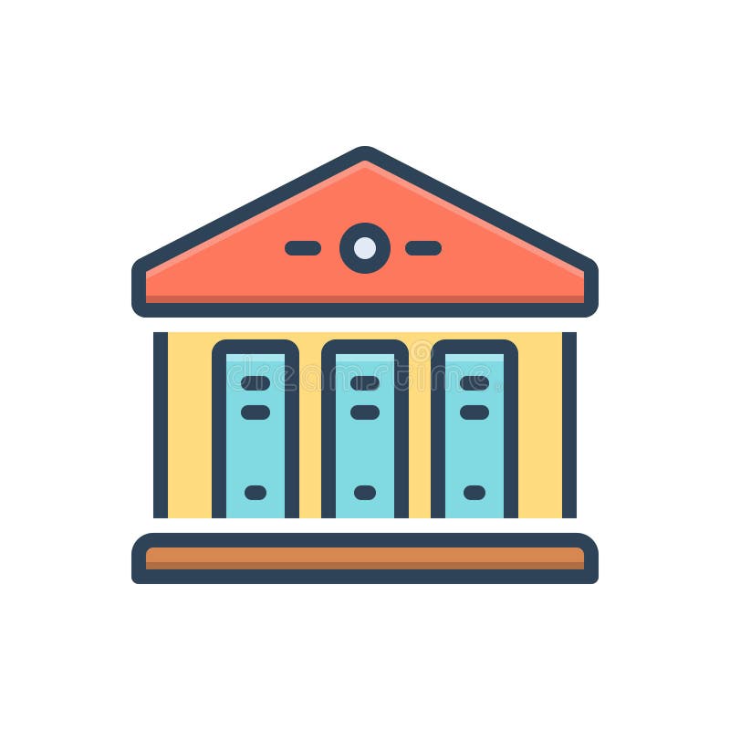 Color Illustration Icon for Libraries, Book and Store Stock ...