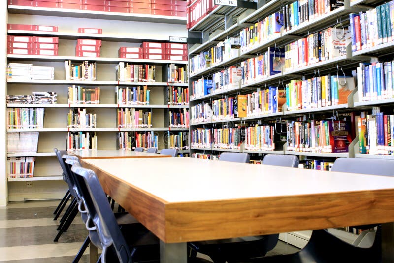 Library stacks stock photo. Image of stacks, library, perspective - 5441520