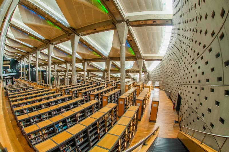 The Library of Alexandria in Egypt Editorial Image - Image of blue ...