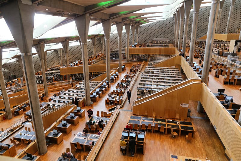 Library of Alexandria in Alexandria, Egypt Editorial Photo - Image of ...