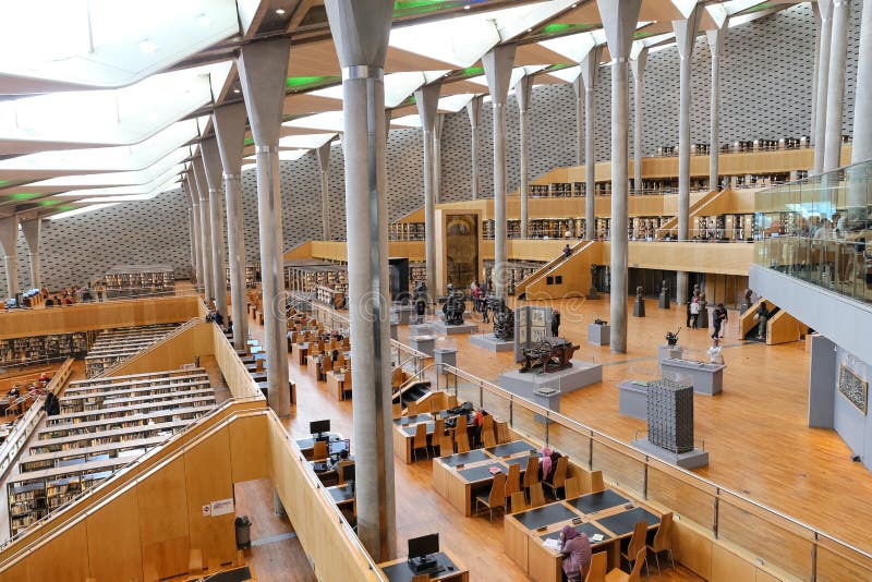 Library of Alexandria in Alexandria, Egypt Editorial Image - Image of ...