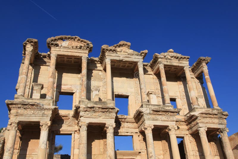 Library in Ancient Ephesus stock photo. Image of luxury - 22010376