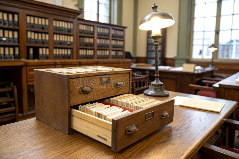 Library or Archive Reference Card Catalog with Opened Drawer Stock ... Library or Archive Reference Card Catalog with Opened Drawer Stock ...