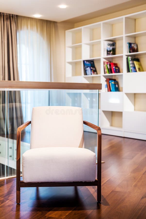 Library with arm chairs. stock photo. Image of arranged - 47600004