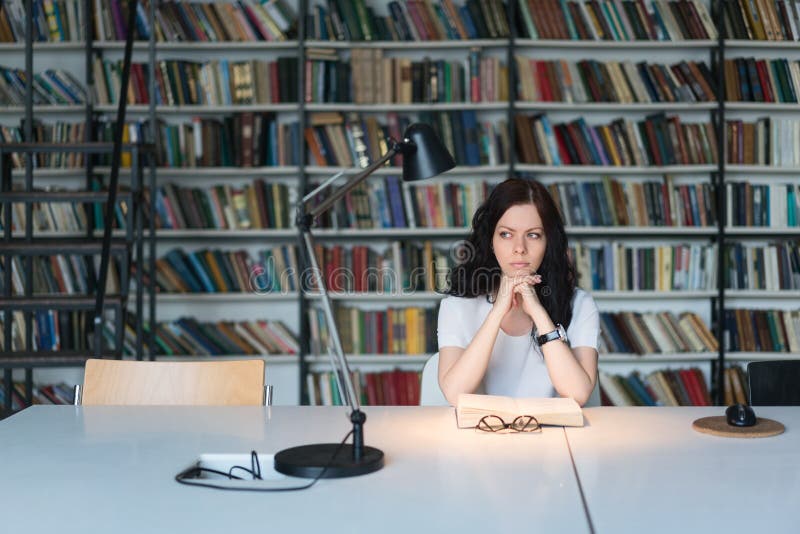 In a library stock image. Image of people, classroom - 76134425