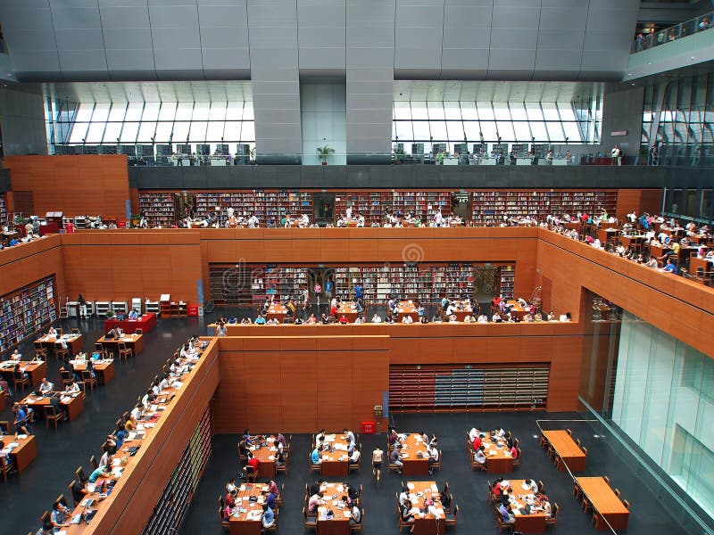 China National Library in Beijing Editorial Image - Image of books ...