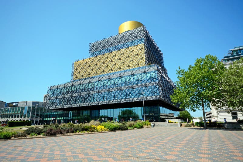 The Library of Birmingham. editorial stock image. Image of britain ...