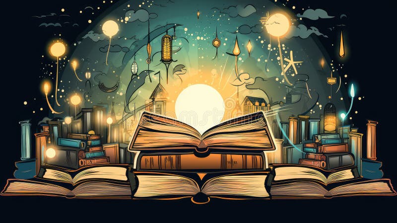 Library book clip art stock illustration. Illustration of creative ...