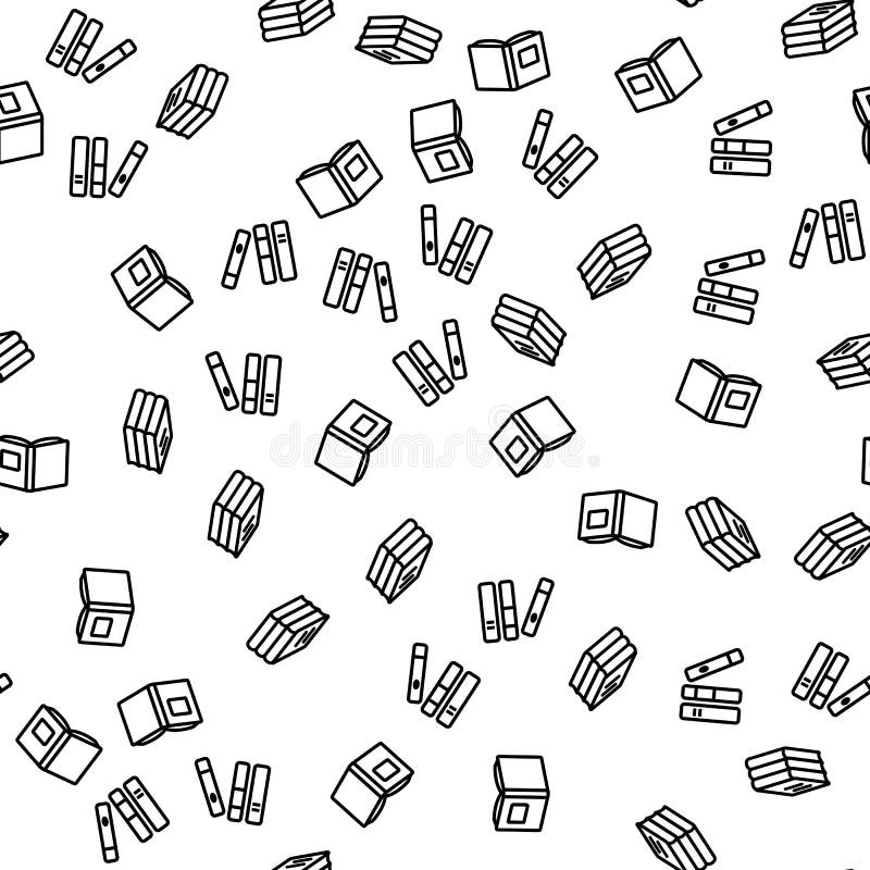 Library Book or Dictionary Seamless Pattern Vector Stock Vector ...