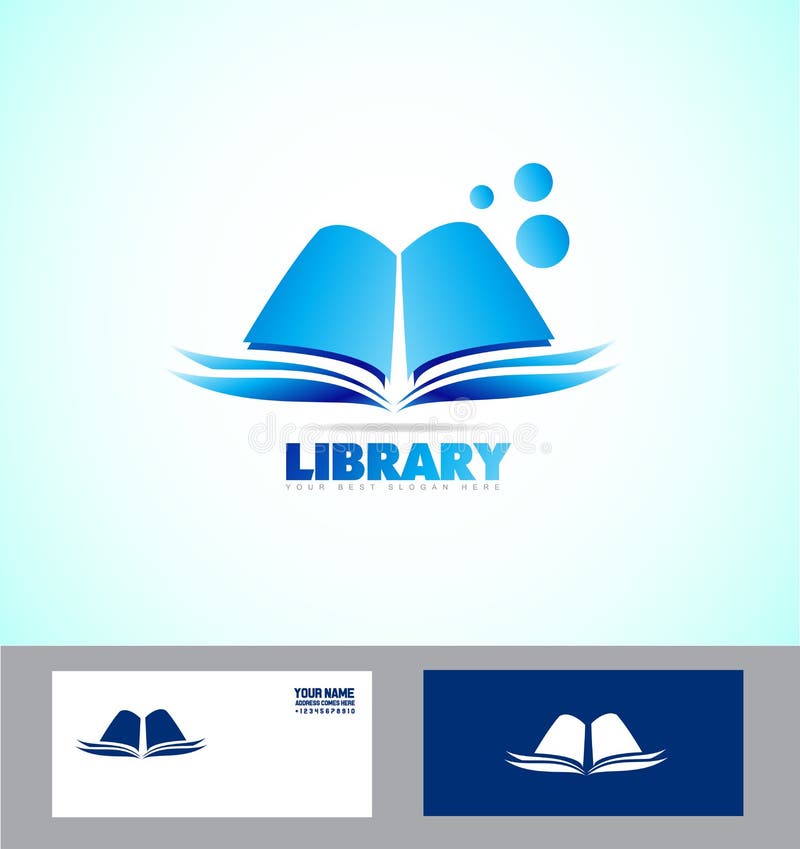 Library book logo icon stock vector. Illustration of 3dcompany - 57450432