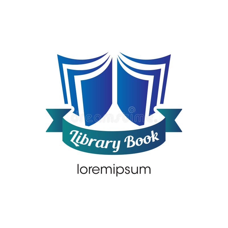 Library Book Logo or Symbol Template Design Stock Vector - Illustration ...