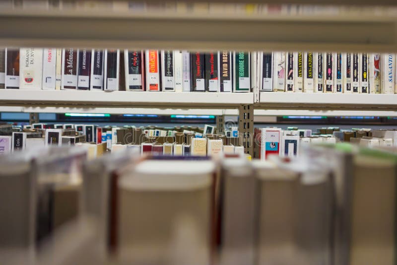 Library Book Shelves editorial stock image. Image of school - 30279189