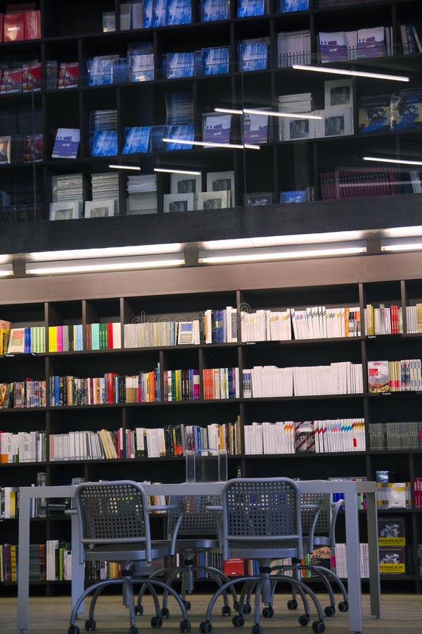 Library, bookcase editorial stock photo. Image of reference - 27547993