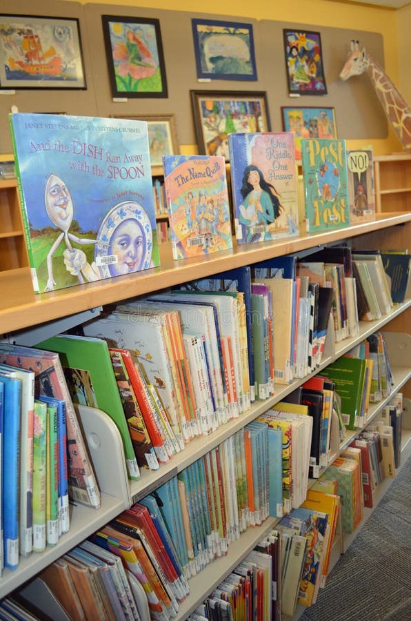 Library books editorial stock photo. Image of kids, shelves - 29289023