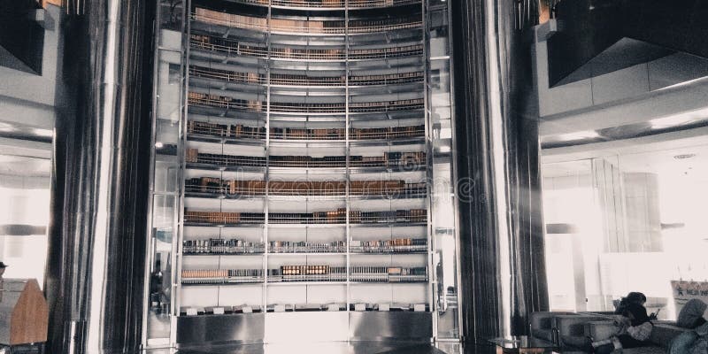 Library Books Building Amazing Landscape Stock Image - Image of ...