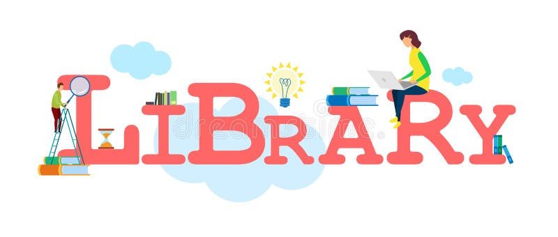 Library Books Collection Banner Vector Template Stock Vector ...