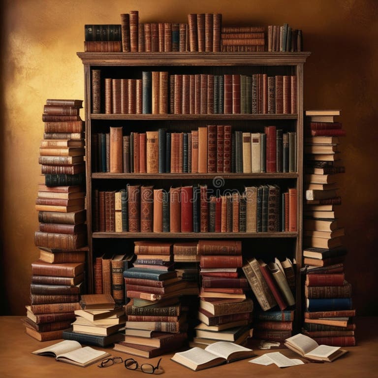 Library of Books stock illustration. Illustration of furniture - 334472936