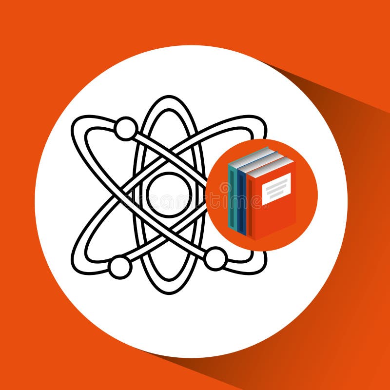 Library Books School Molecule Atom Stock Vector - Illustration of page ...