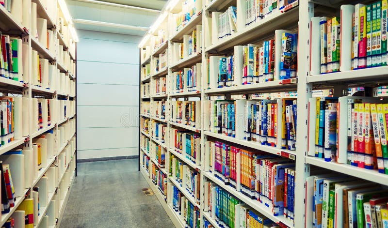 Library books bookshelf editorial stock photo. Image of library - 57279608