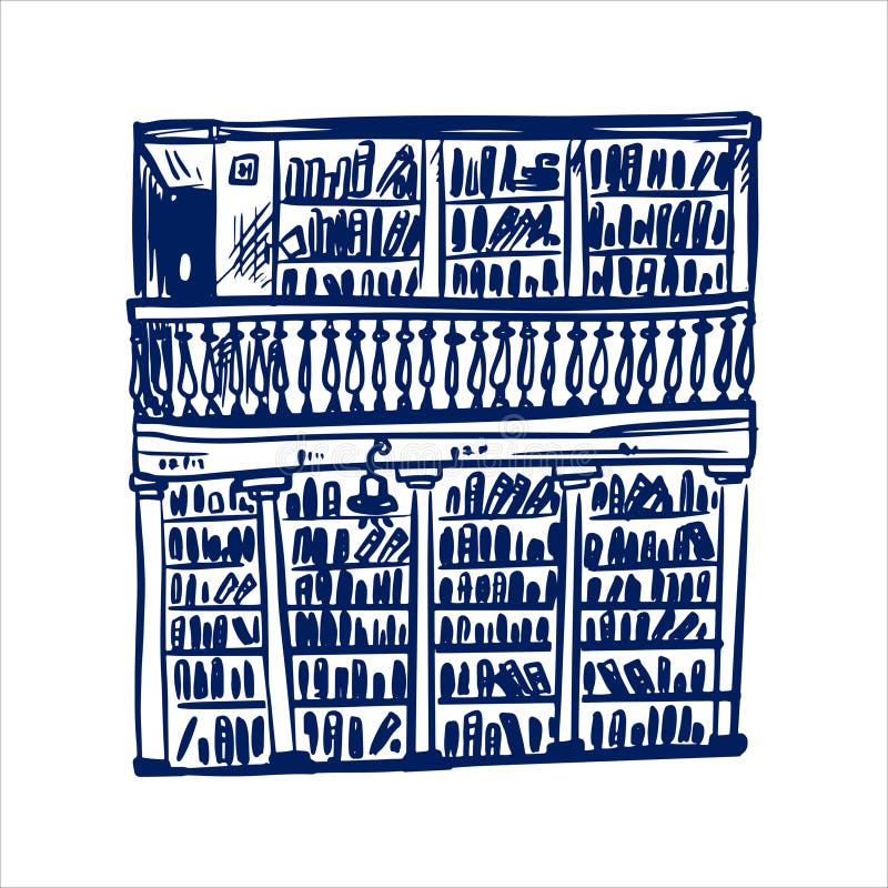Library Book Sketch Stock Illustrations – 10,870 Library Book Sketch ...