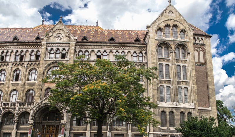 Library in Budapest stock image. Image of magyar, place - 93359215