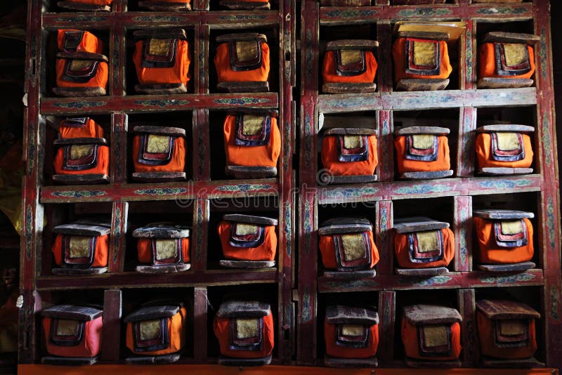 Library in Buddhist Monastery Stock Photo - Image of library, ladakh ...