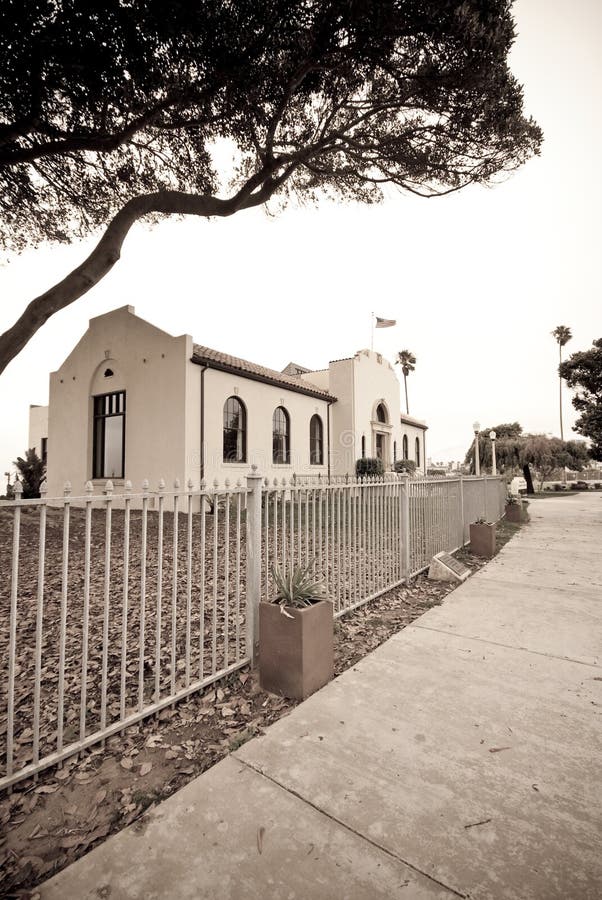 Library Building stock image. Image of alone, flag, architecture - 16445357