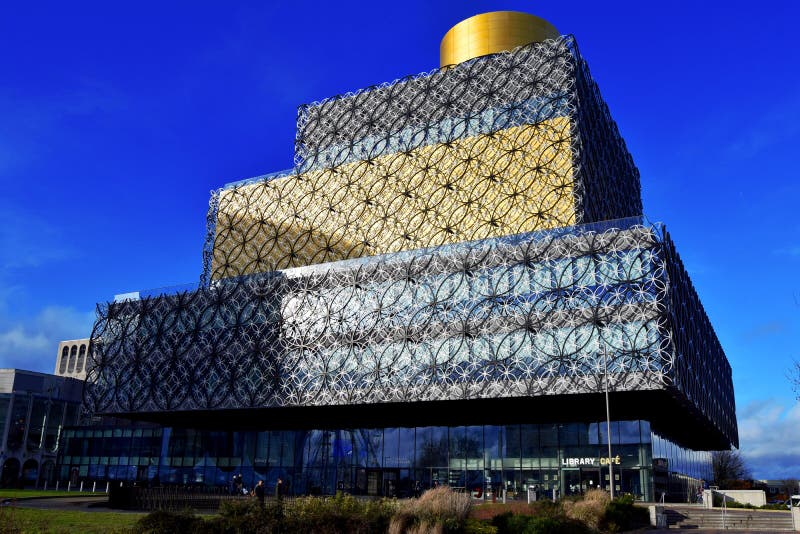 Library Building in Birmingham City Editorial Stock Image - Image of ...