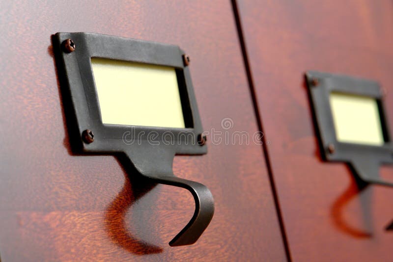 Old-fashioned Library Card Catalog. File Cabinet Storage Stock Photo ...