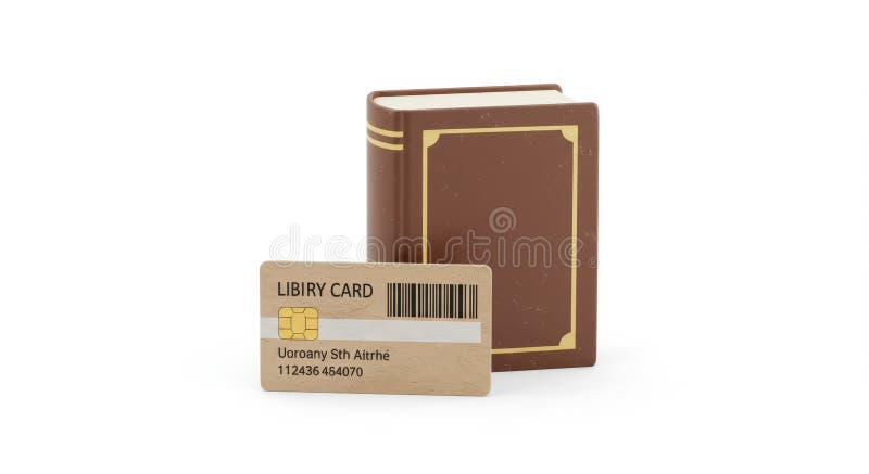 Library Book and Card stock illustration. Illustration of membership ...