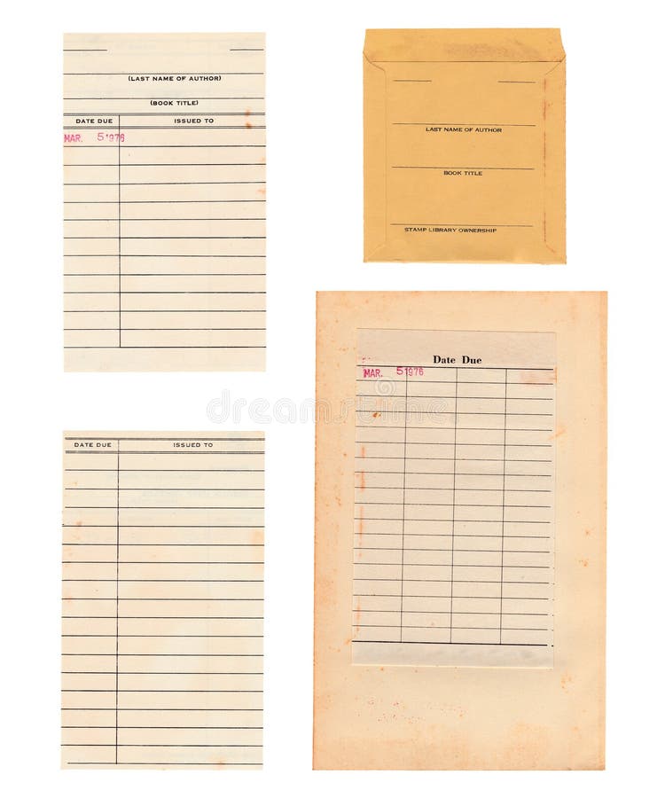 Vintage Library Card