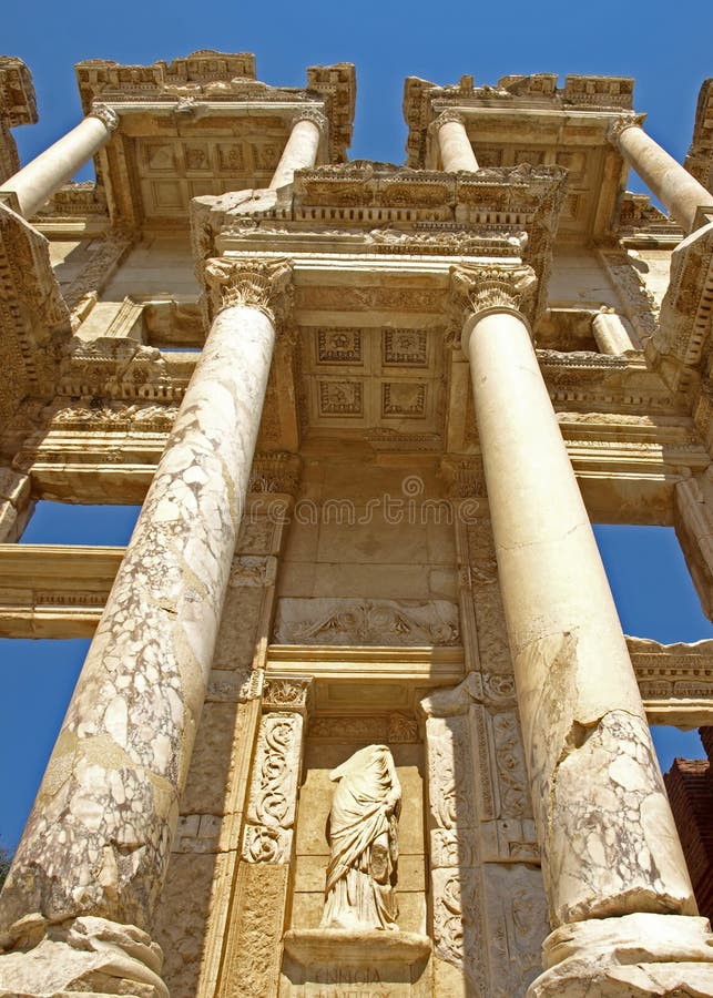 The Library of Celsus stock photo. Image of civilization - 12912302