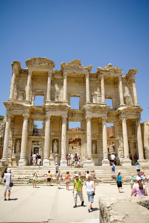 The library of Celsus editorial photo. Image of library - 33537601