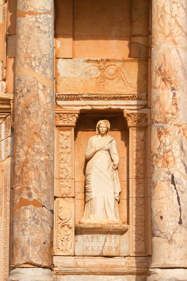 Library of Celsus stock image. Image of historic, celsus - 76476253