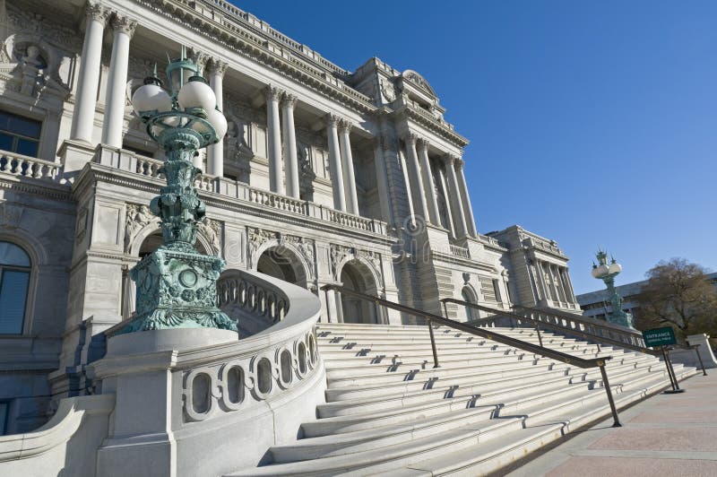 Entrance Library of Congress Stock Photo - Image of library, carving ...